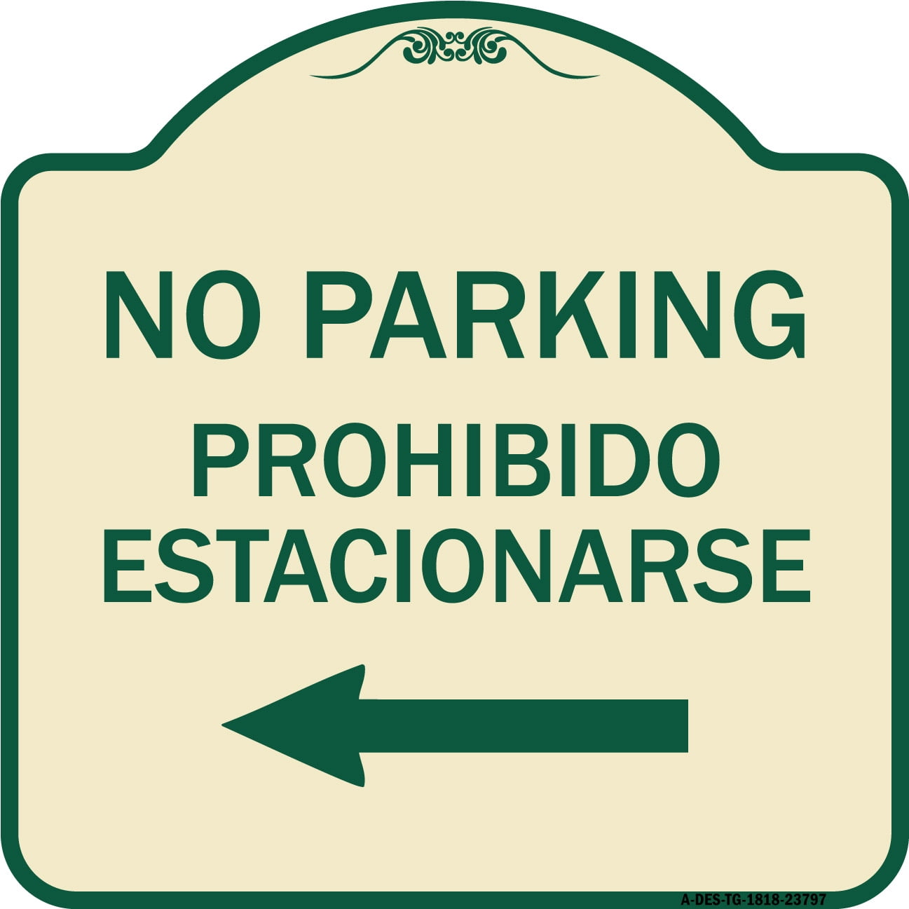 SignMission Designer Series Sign - No Parking - Prohibido Estacionarse ...