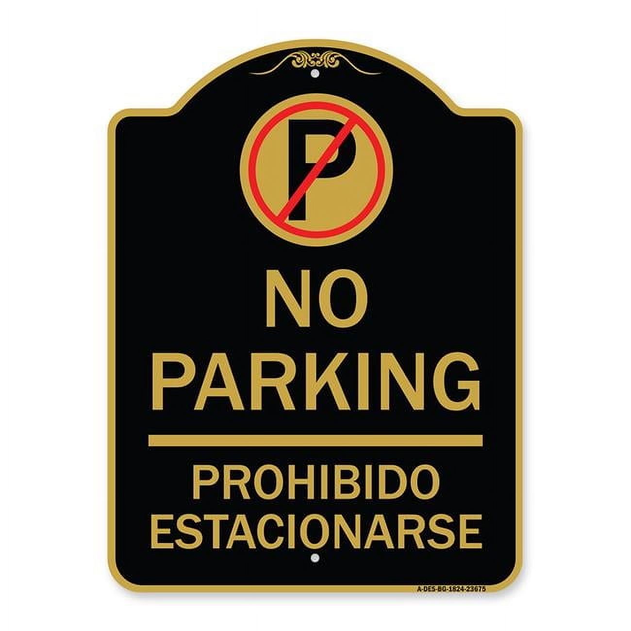 SignMission Designer Series Sign - No Parking Prohibido Estacionarse ...