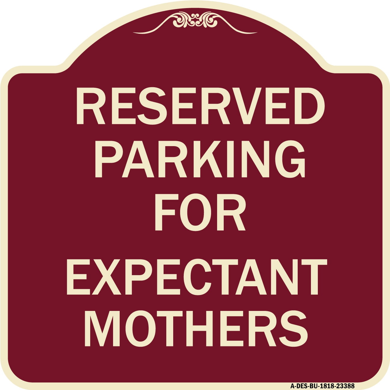 SignMission Designer Series Sign - Parking Reserved for Expectant ...