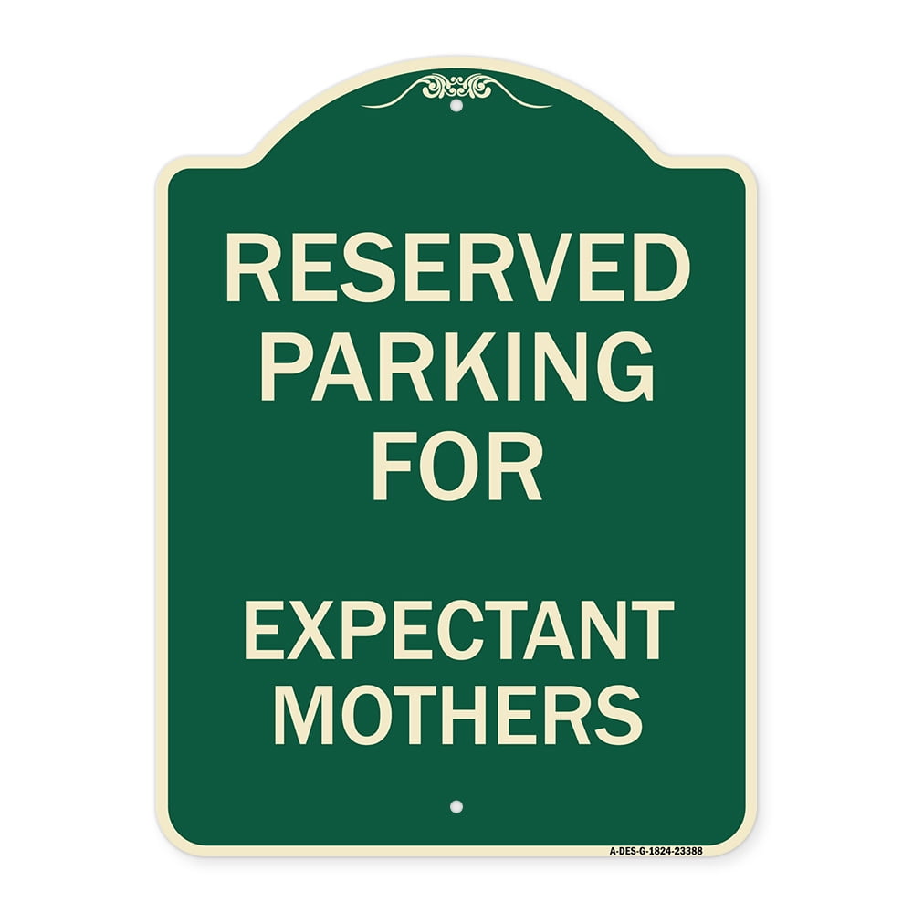 SignMission Designer Series Sign - Parking Reserved for Expectant ...