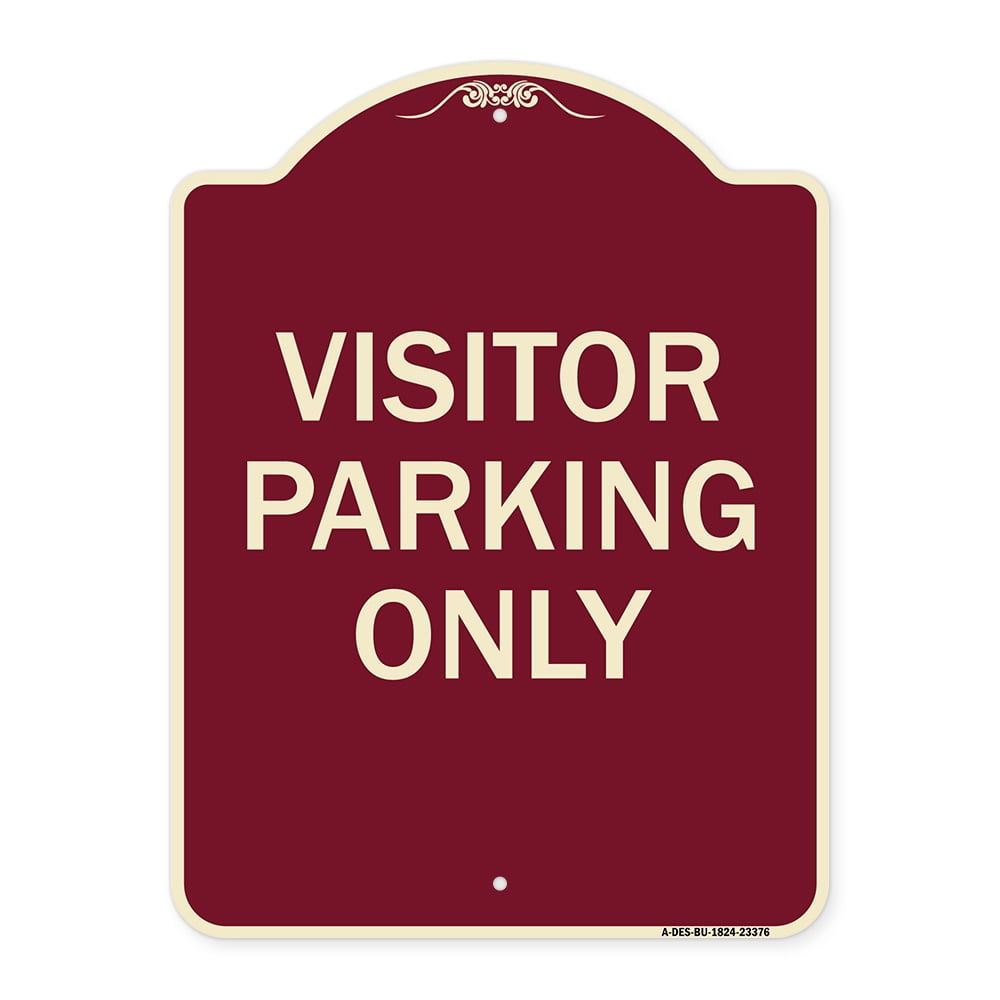 SignMission Designer Series Sign - Parking Reserved Sign Visitor ...