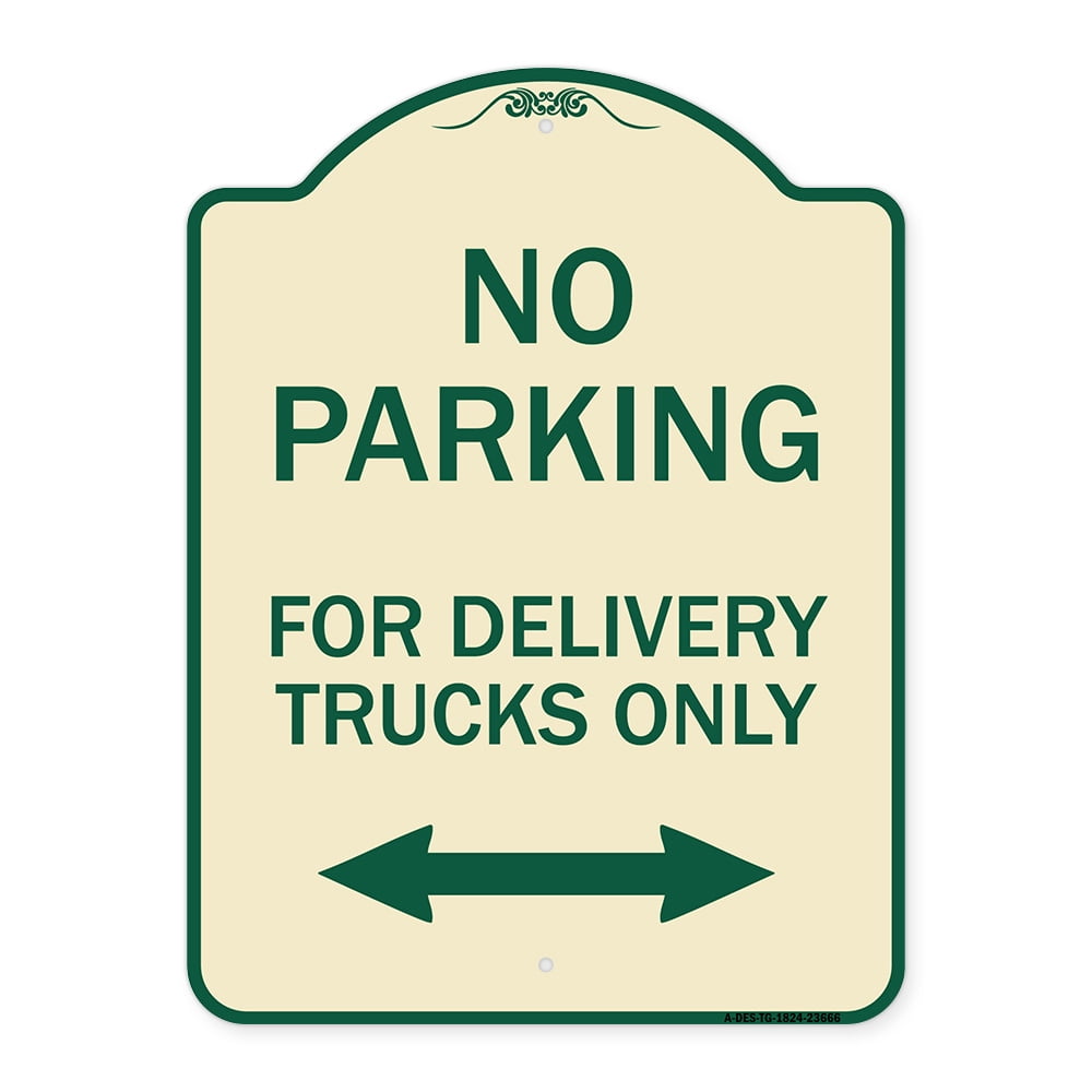 SignMission Designer Series Sign - No Parking Sign No Parking for ...