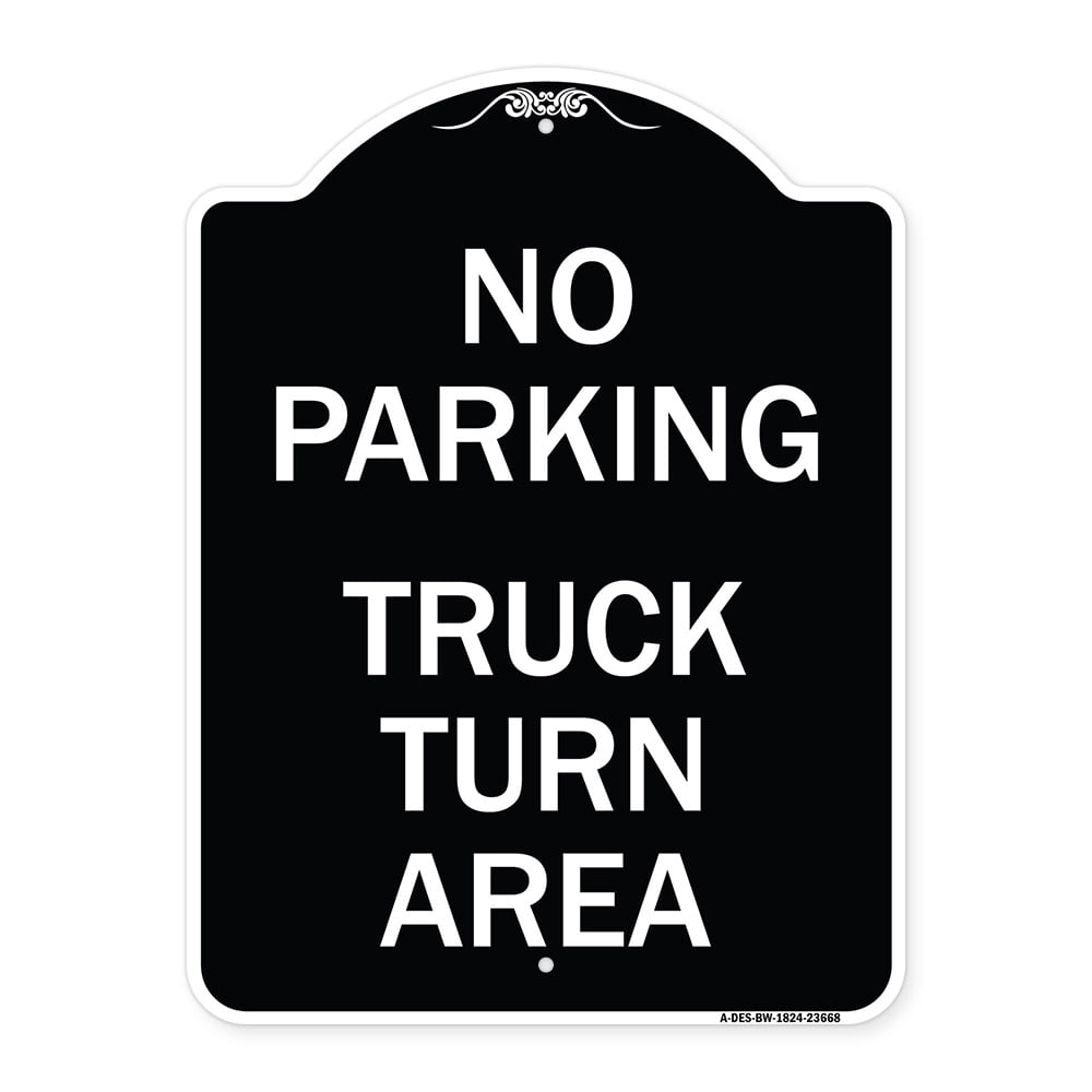 SignMission Designer Series Sign - No Parking Sign No Parking - Truck ...