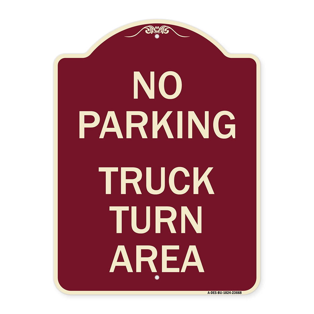 SignMission Designer Series Sign - No Parking Sign No Parking - Truck ...