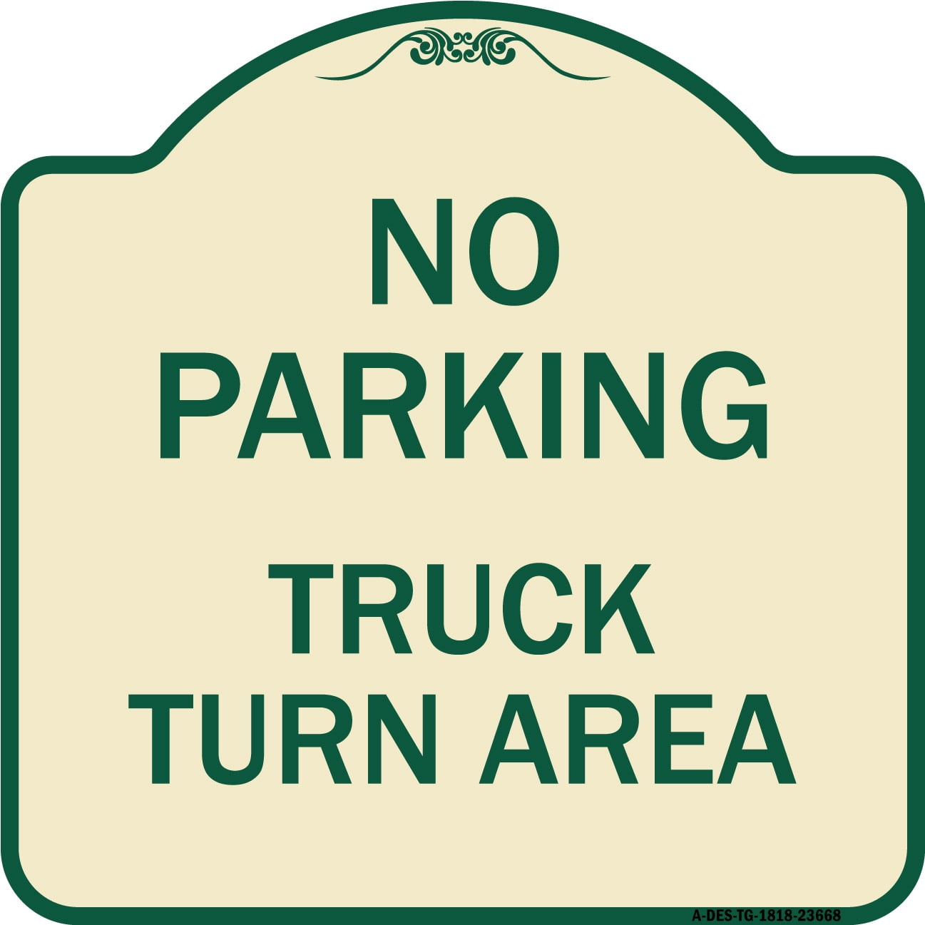 SignMission Designer Series Sign - No Parking Sign No Parking - Truck ...