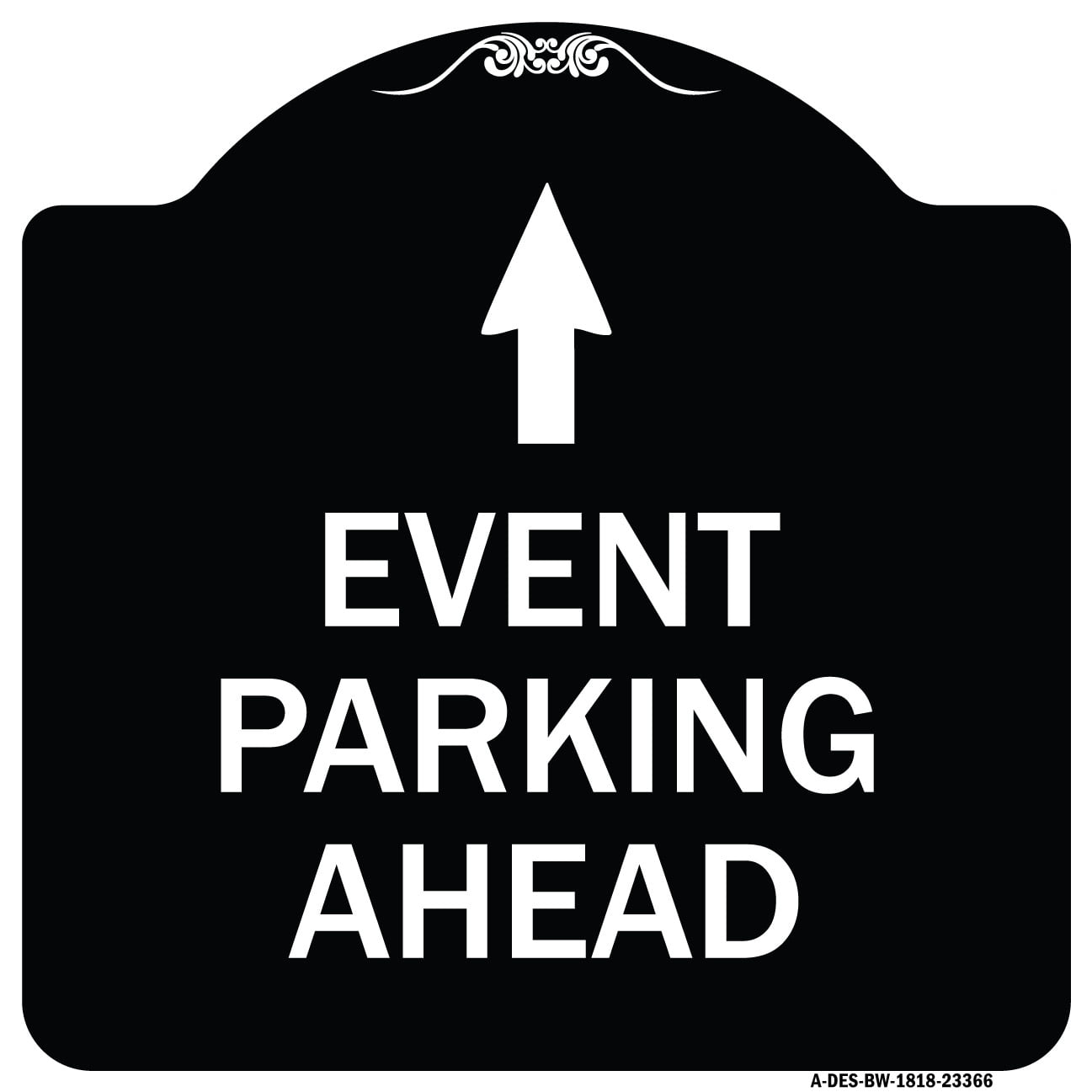 SignMission Designer Series Sign - Parking Sign & Post Kit | Black ...