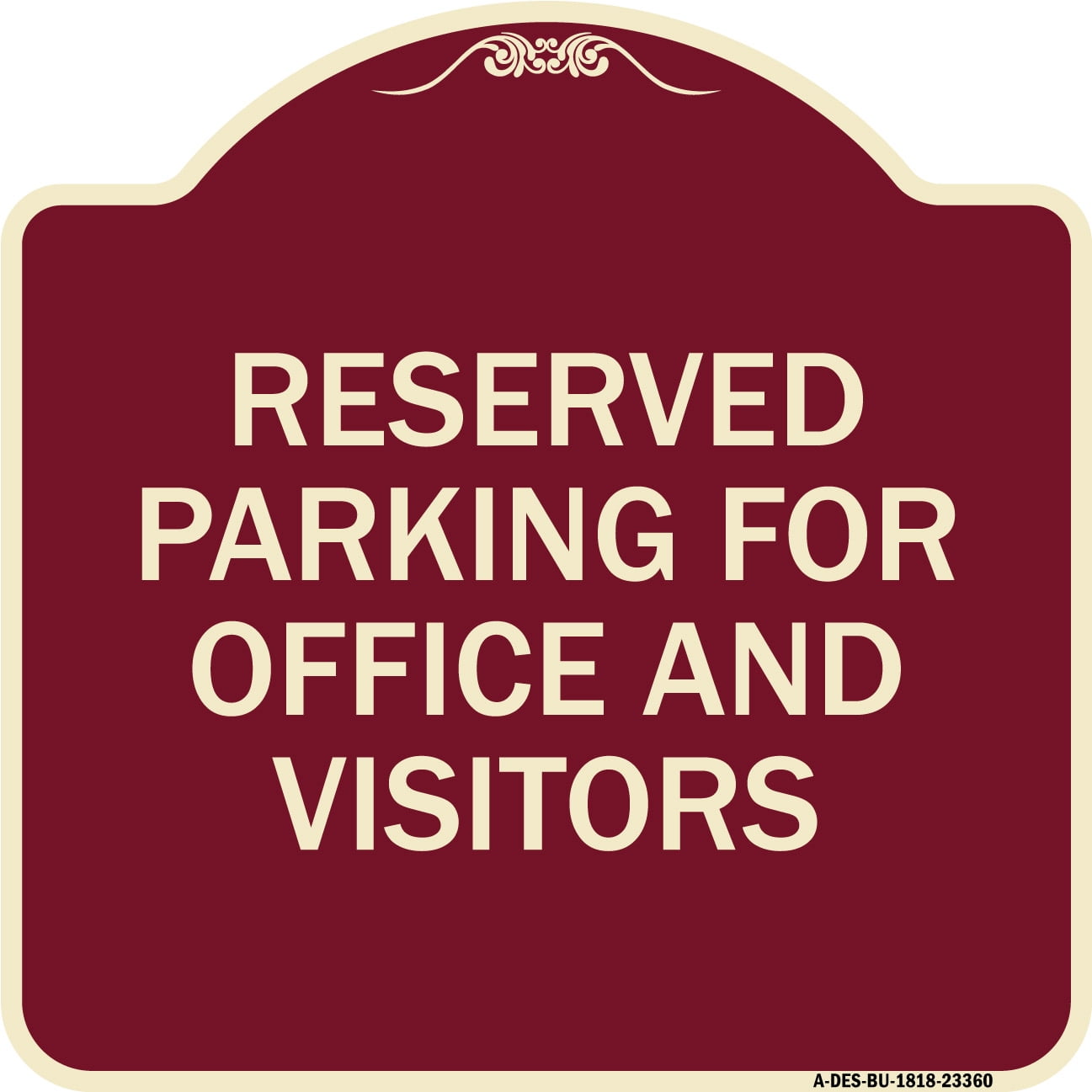 SignMission Designer Series Sign - Parking Sign Reserved Parking for ...