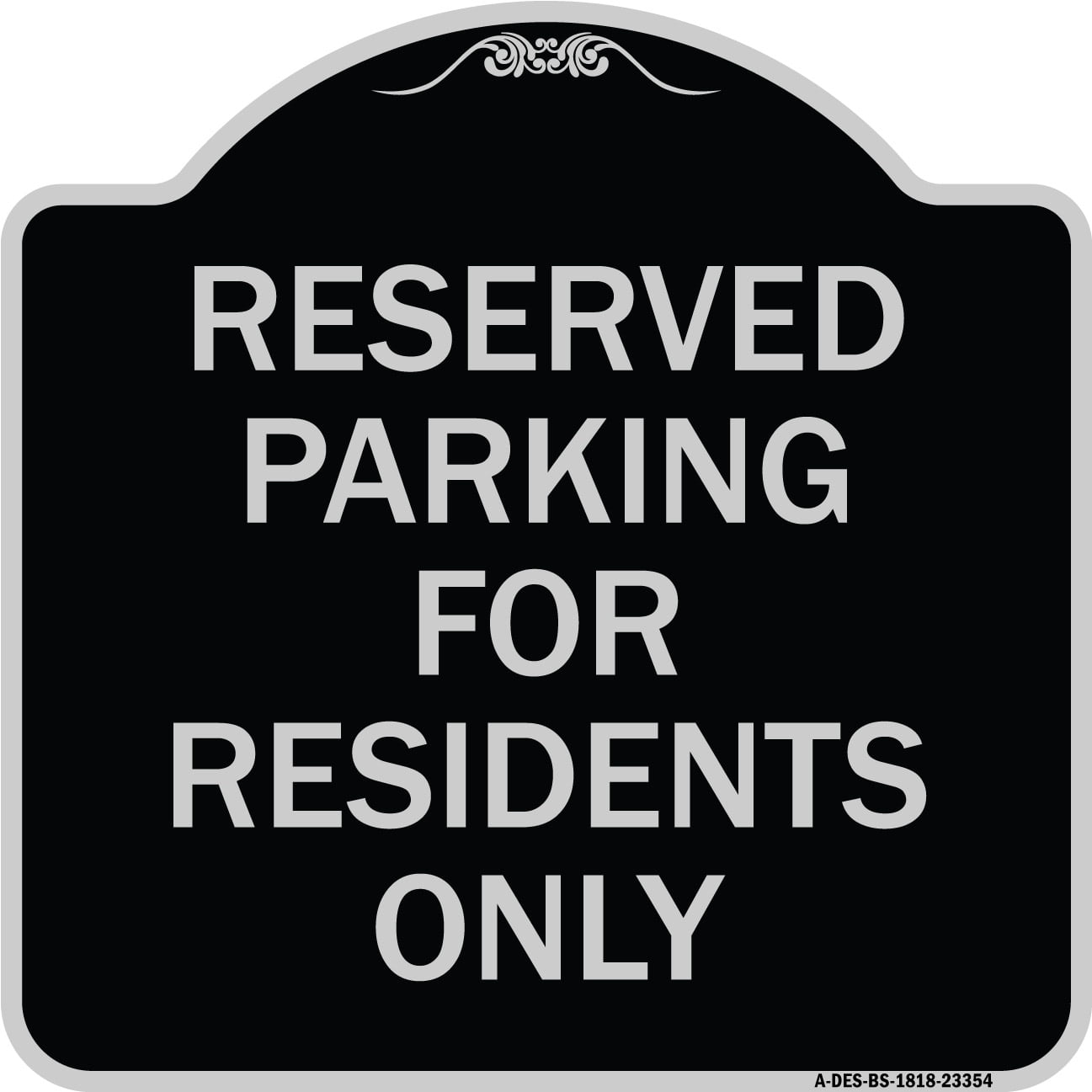 SignMission Designer Series Sign - Parking Space Reserved Sign Parking ...