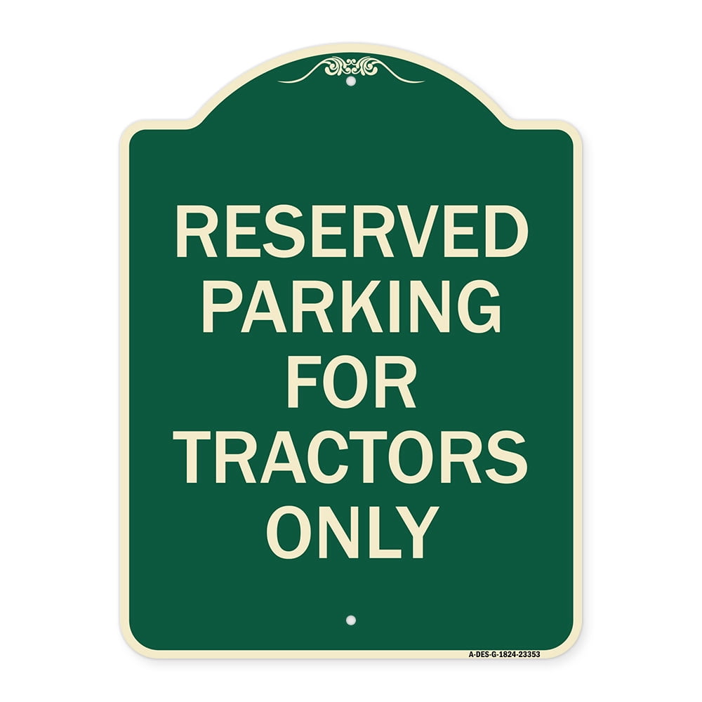 SignMission Designer Series Sign - Parking Space Reserved Sign Parking ...
