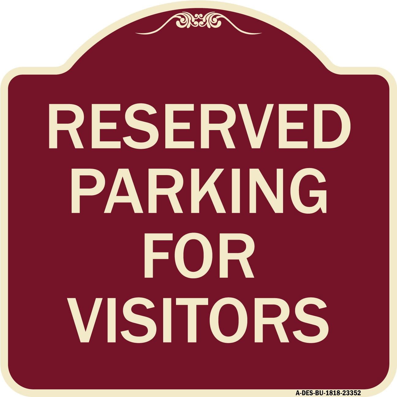 SignMission Designer Series Sign - Parking Space Reserved Sign Parking ...