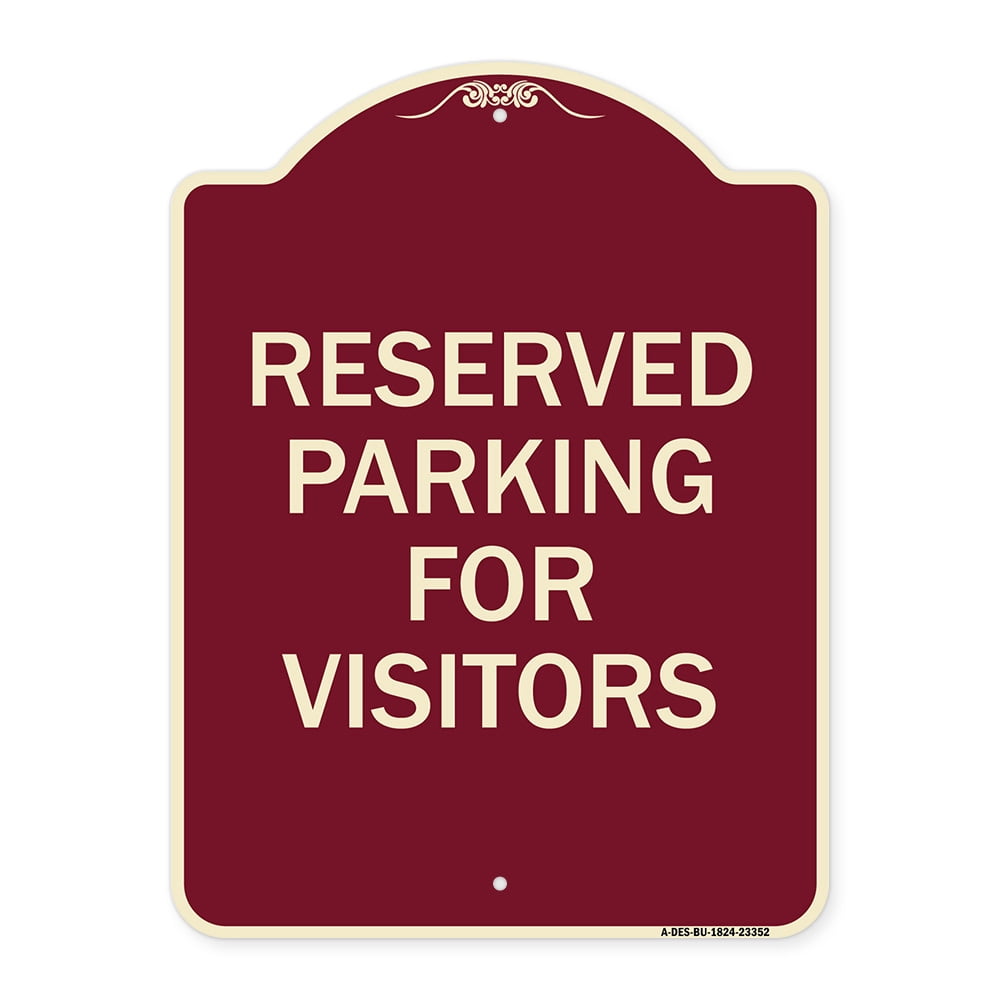 SignMission Designer Series Sign - Parking Space Reserved Sign Parking ...
