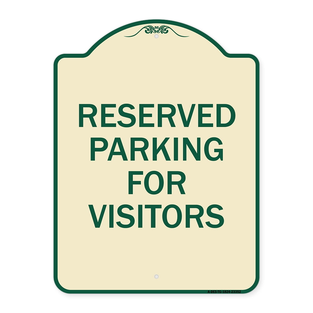 SignMission Designer Series Sign - Parking Space Reserved Sign Parking ...
