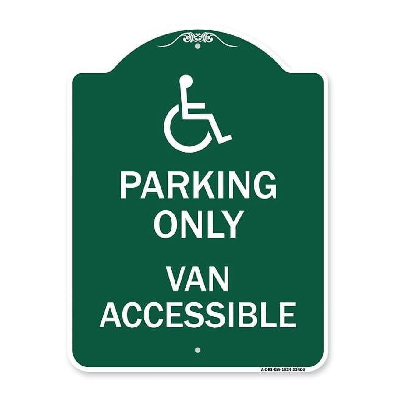 SignMission A-DES-GW-1824-23406 18 x 24 in. Designer Series Sign ...