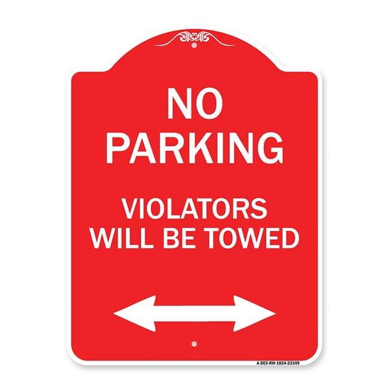 SignMission A-DES-RW-1824-23349 18 x 24 in. Designer Series Sign ...