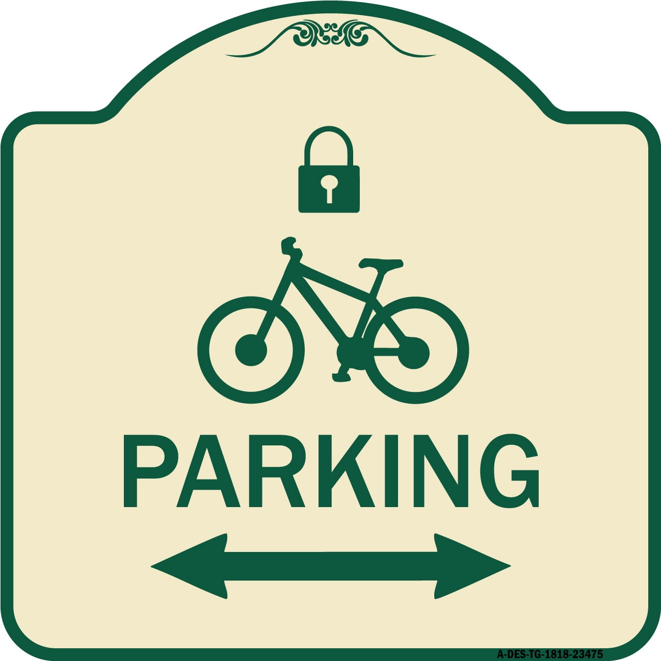 SignMission Designer Series Sign - Parking (With Lock Cycle ...