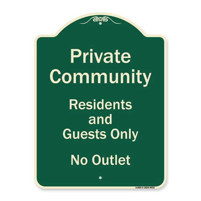 SignMission 18 x 24 in. Designer Series Sign - Private Community ...