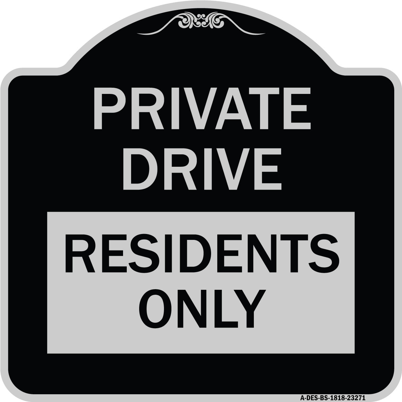 SignMission Designer Series Sign - Private Drive Sign Private Drive ...
