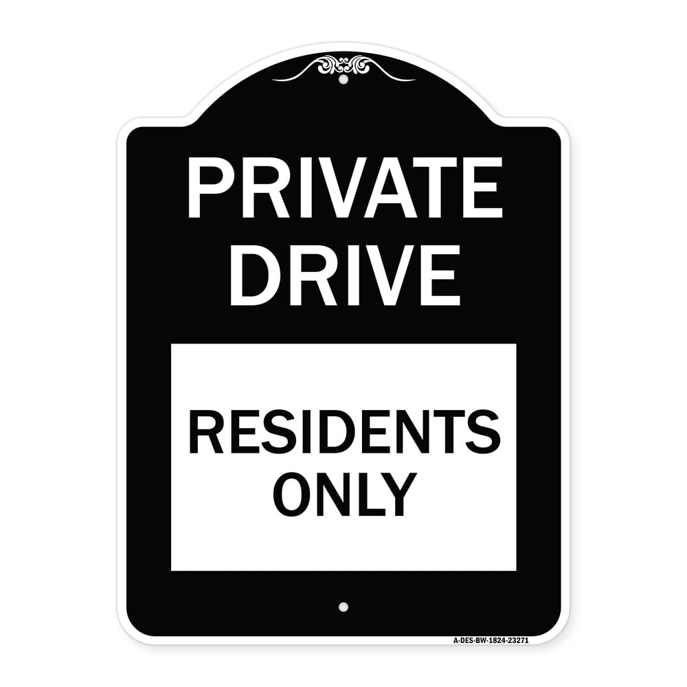 SignMission Designer Series Sign - Private Drive Sign Private Drive ...