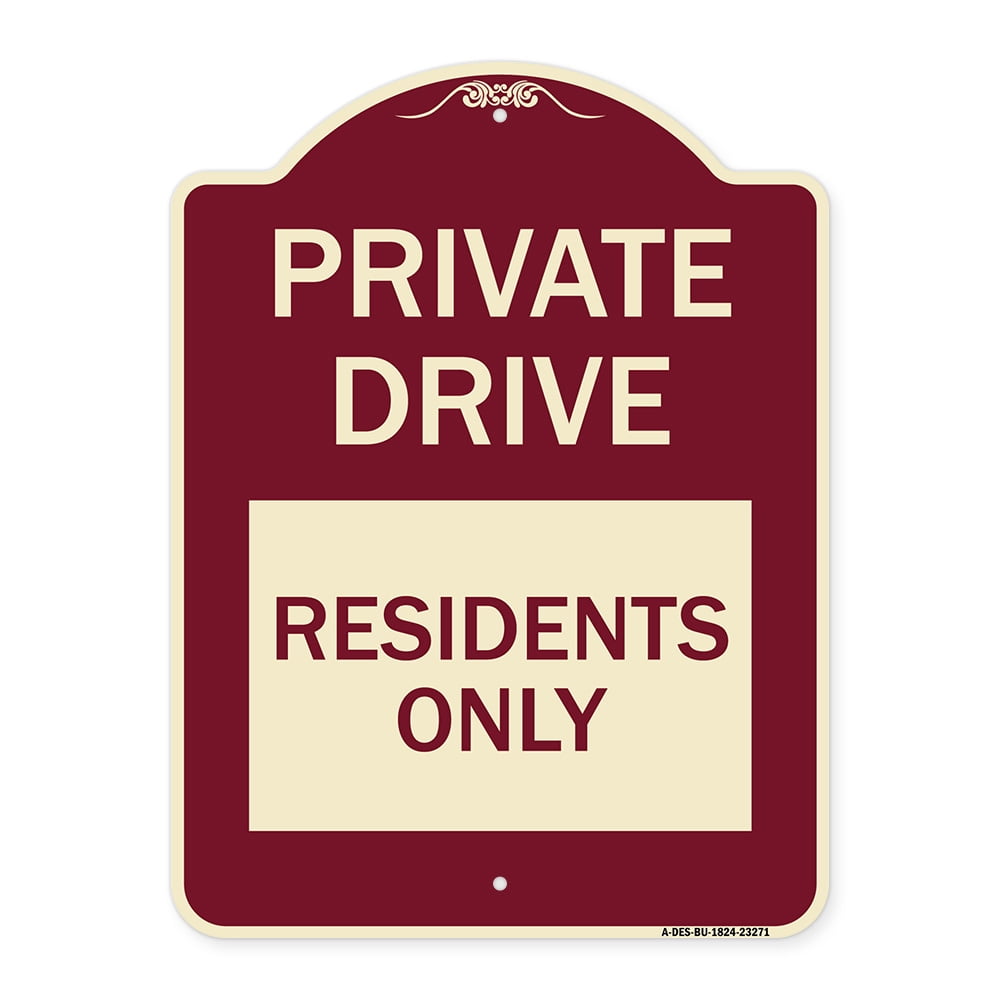 SignMission Designer Series Sign - Private Drive Sign Private Drive ...