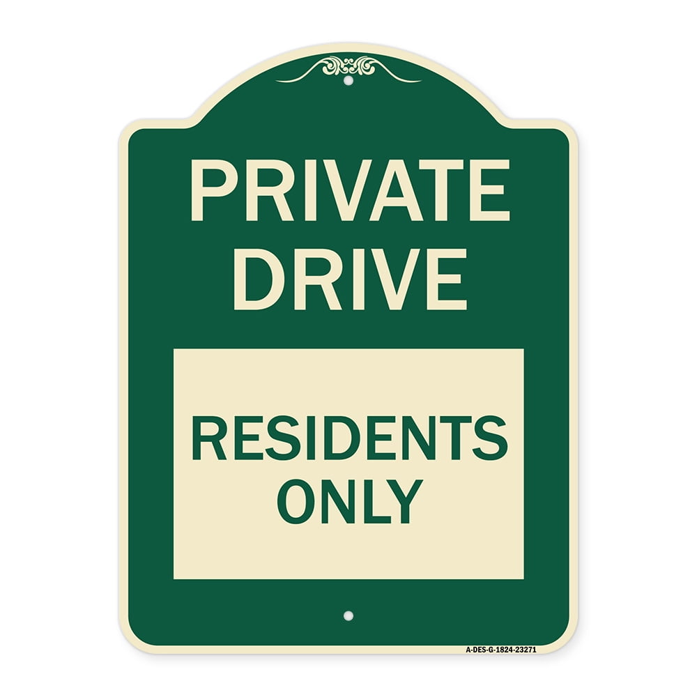 SignMission Designer Series Sign - Private Drive Sign Private Drive ...