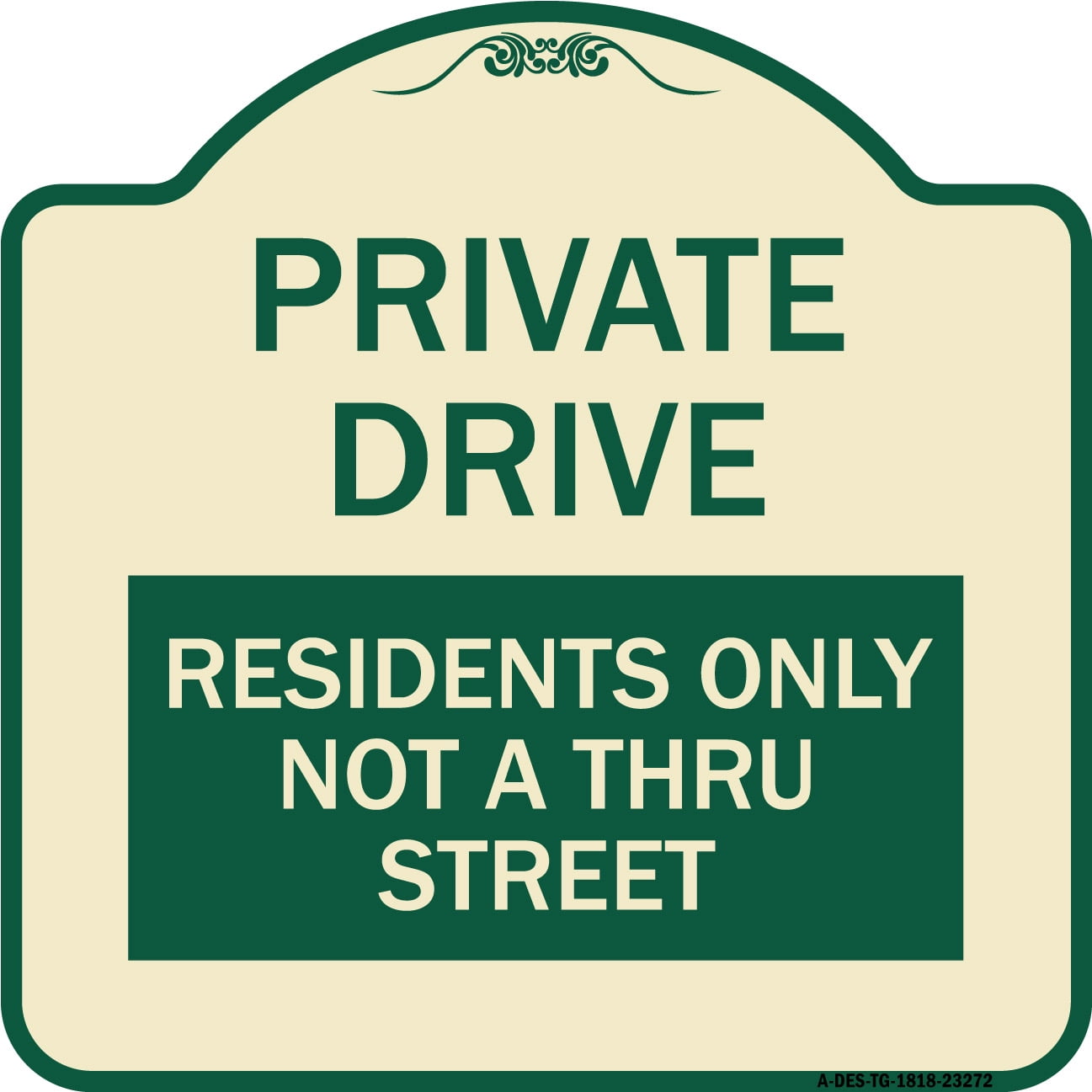 SignMission Designer Series Sign - Private Drive Sign Private Drive ...