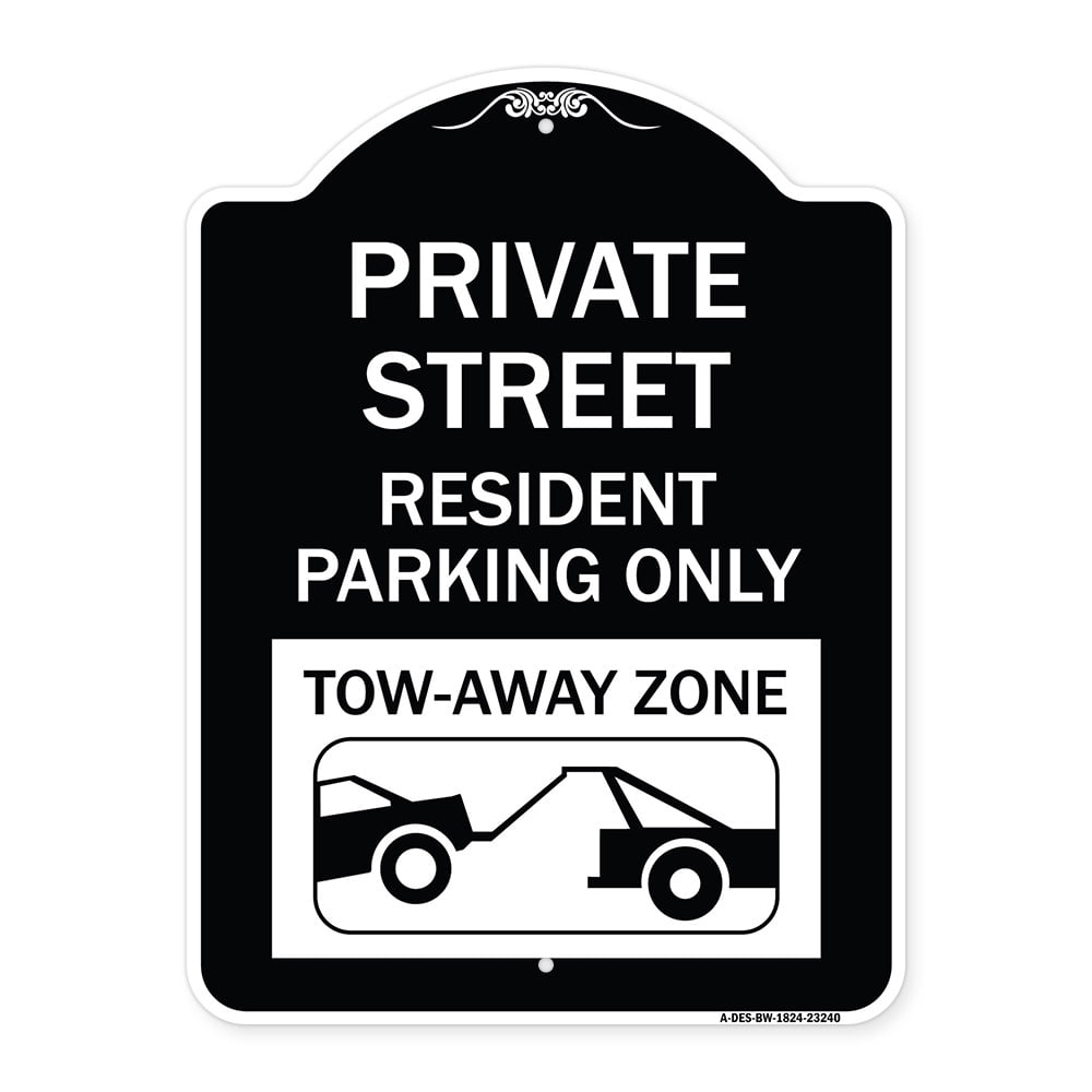 SignMission Designer Series Sign - Private Street Sign Private Street ...