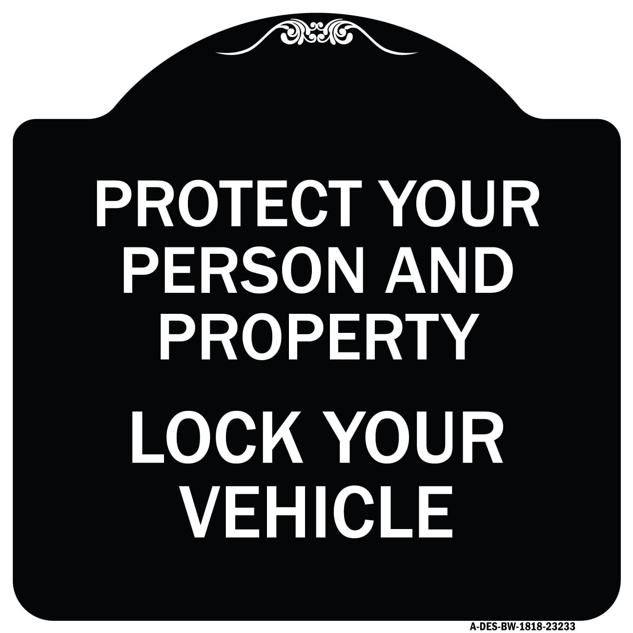 SignMission Designer Series Sign - Protect Your Person and Property ...