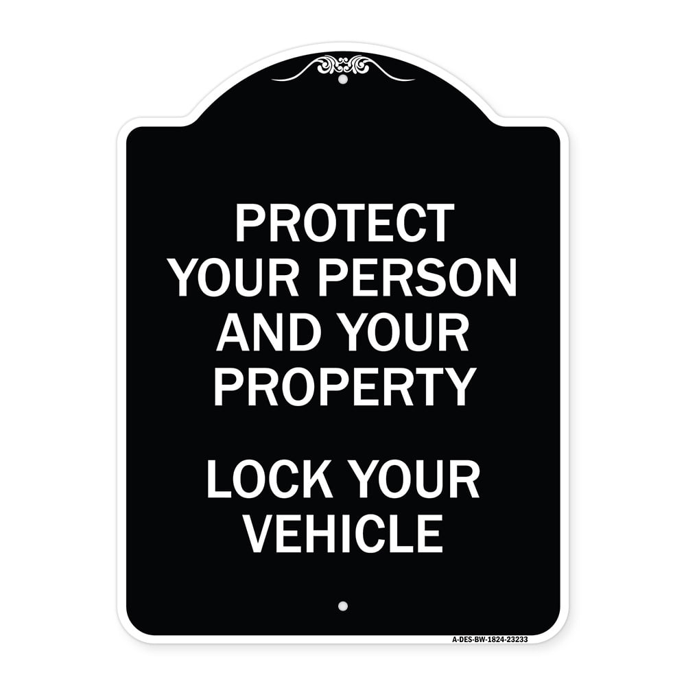 SignMission Designer Series Sign - Protect Your Person and Property ...