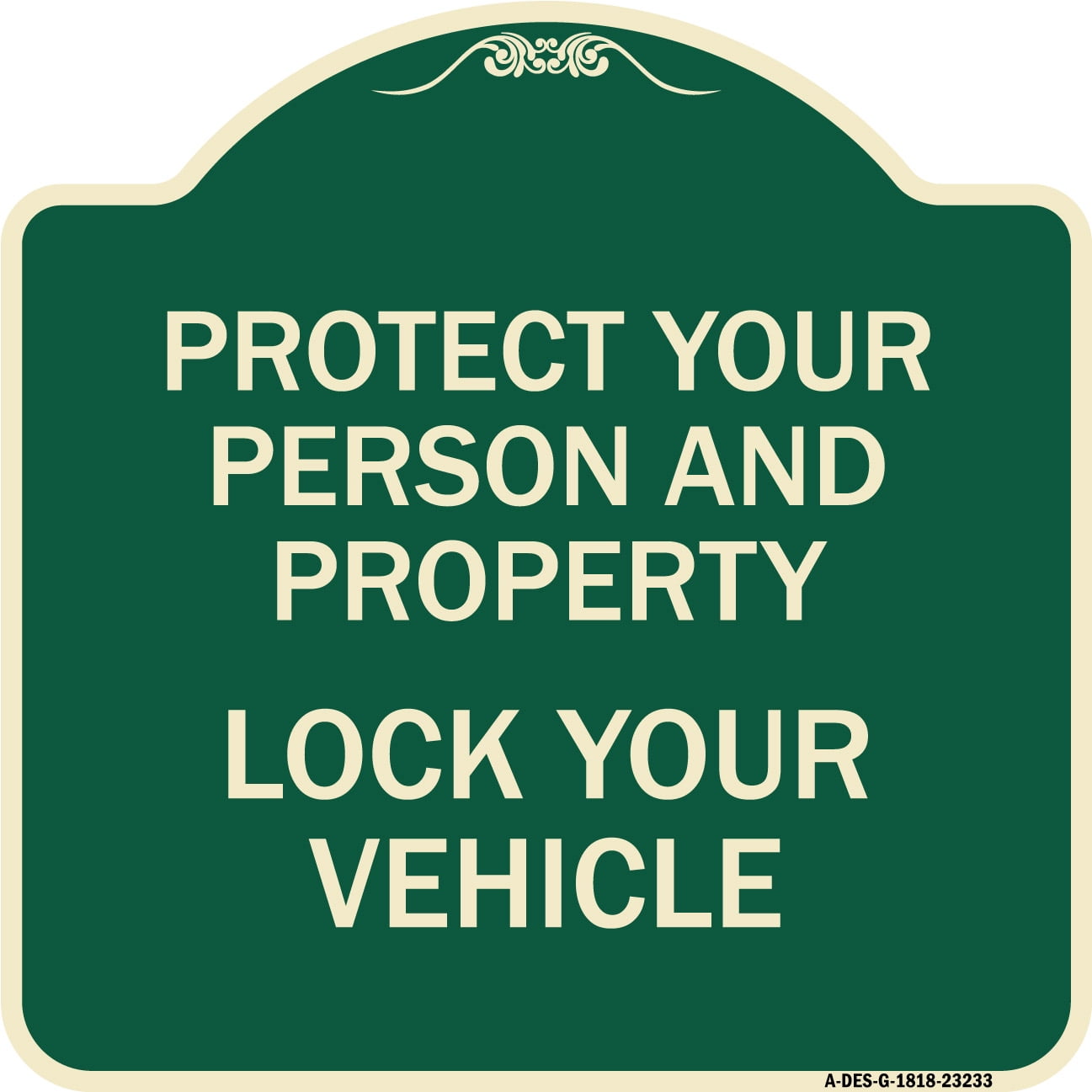 SignMission Designer Series Sign - Protect Your Person and Property ...