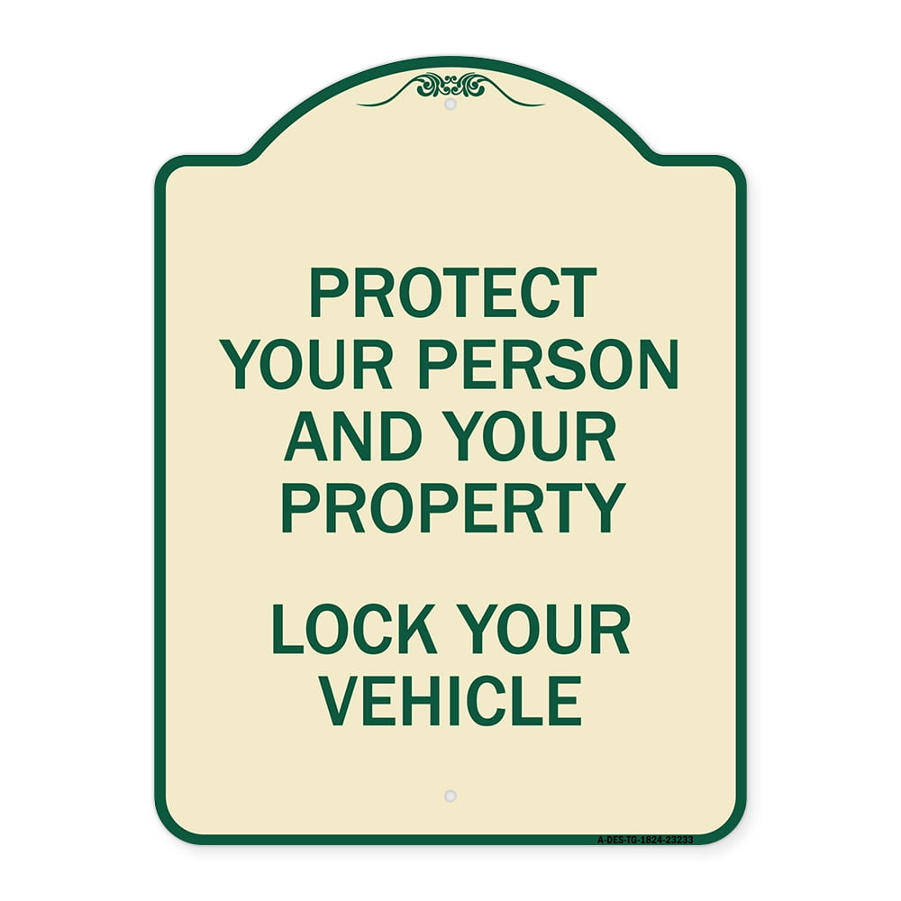 SignMission Designer Series Sign - Protect Your Person and Property ...