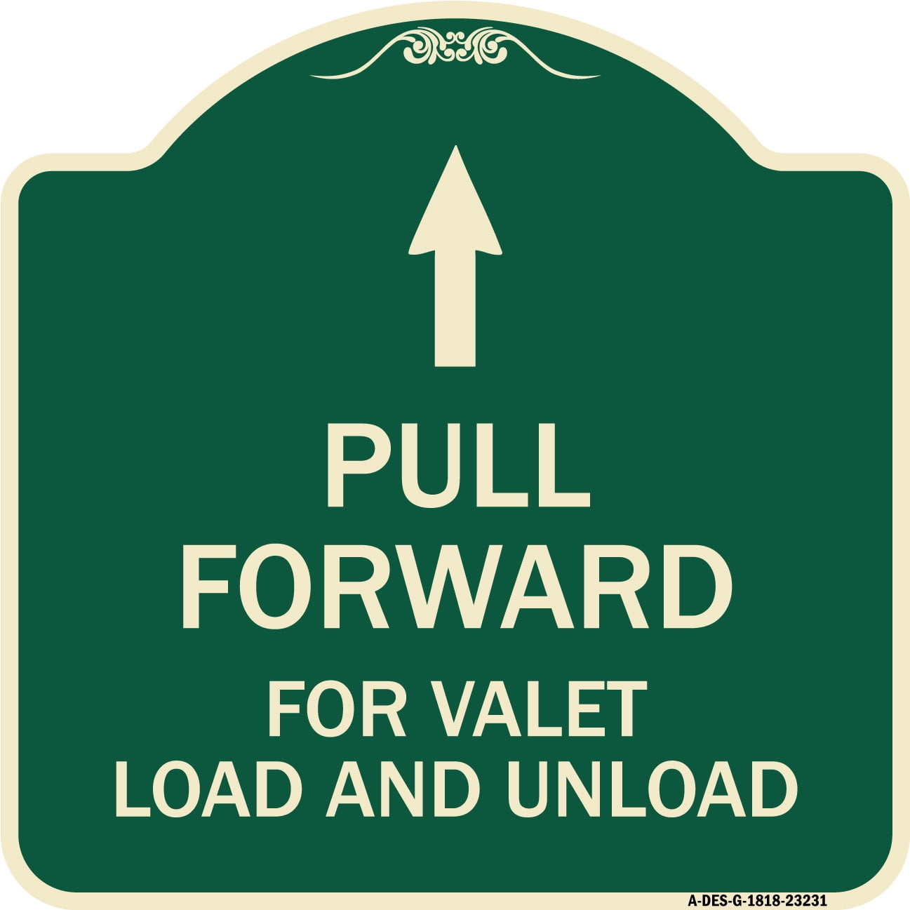 SignMission Designer Series Sign - Pull Forward for Valet Load and ...