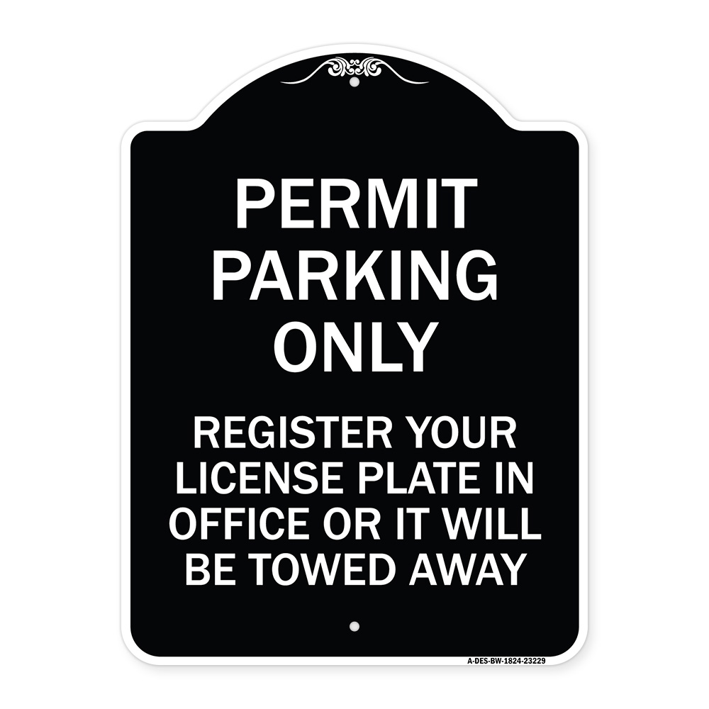 SignMission Designer Series Sign - Register Your License Plate in ...