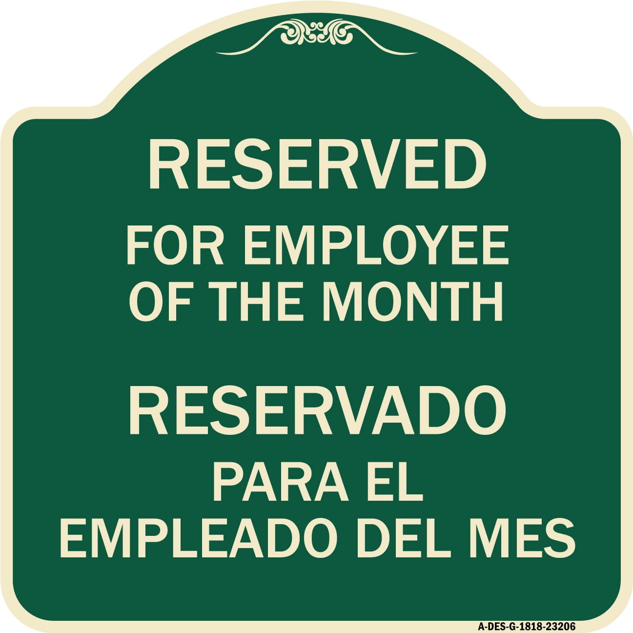 SignMission Designer Series Sign - Reserved for Employee of the Month ...