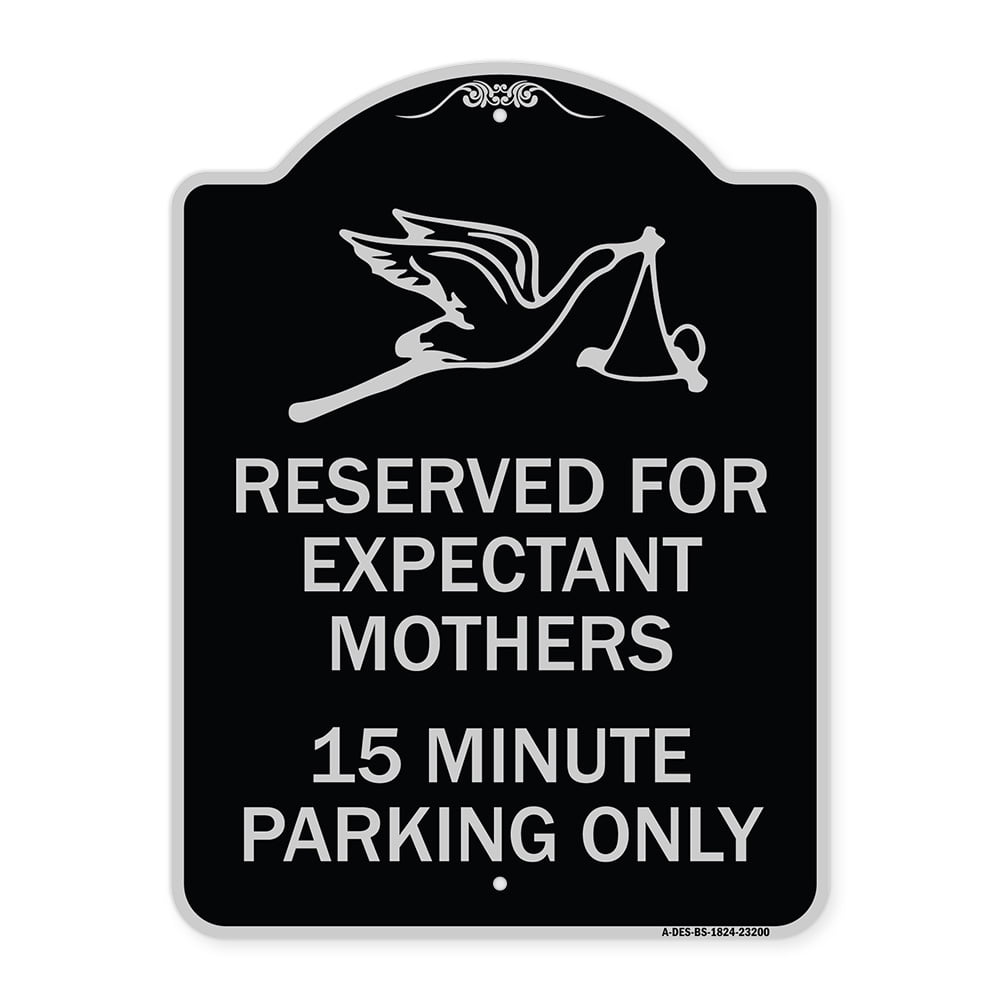 SignMission Designer Series Sign - Reserved for Expectant Mothers 15 ...