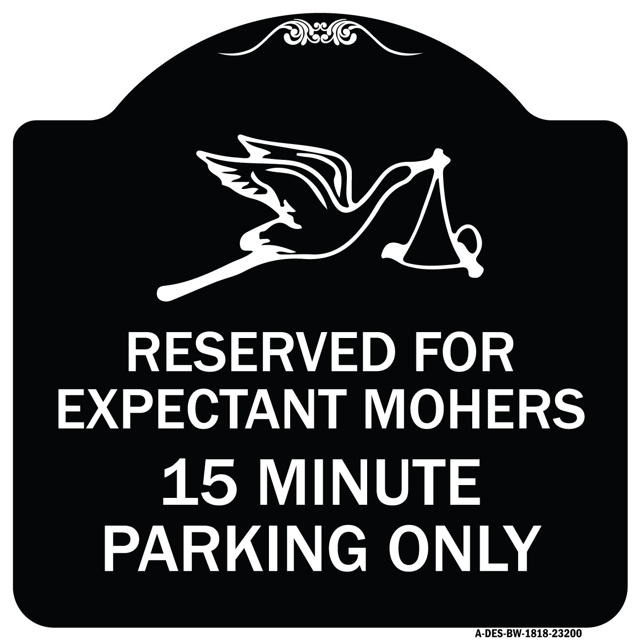 SignMission Designer Series Sign - Reserved for Expectant Mothers 15 ...