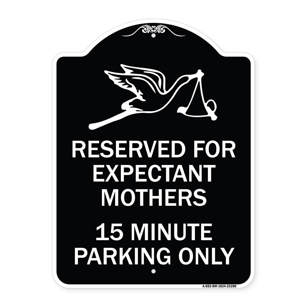 SignMission Designer Series Sign - Reserved for Expectant Mothers 15 ...