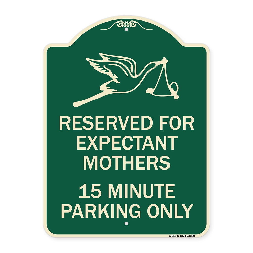 SignMission Designer Series Sign - Reserved for Expectant Mothers 15 ...