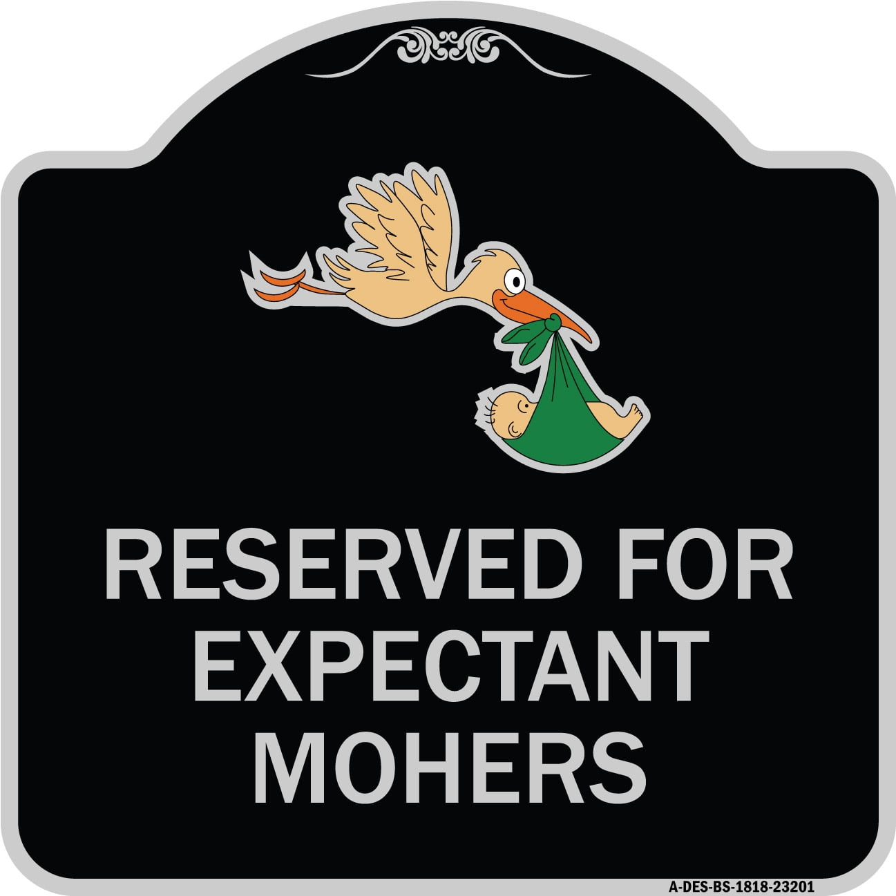SignMission Designer Series Sign - Reserved for Expectant Mothers (With ...