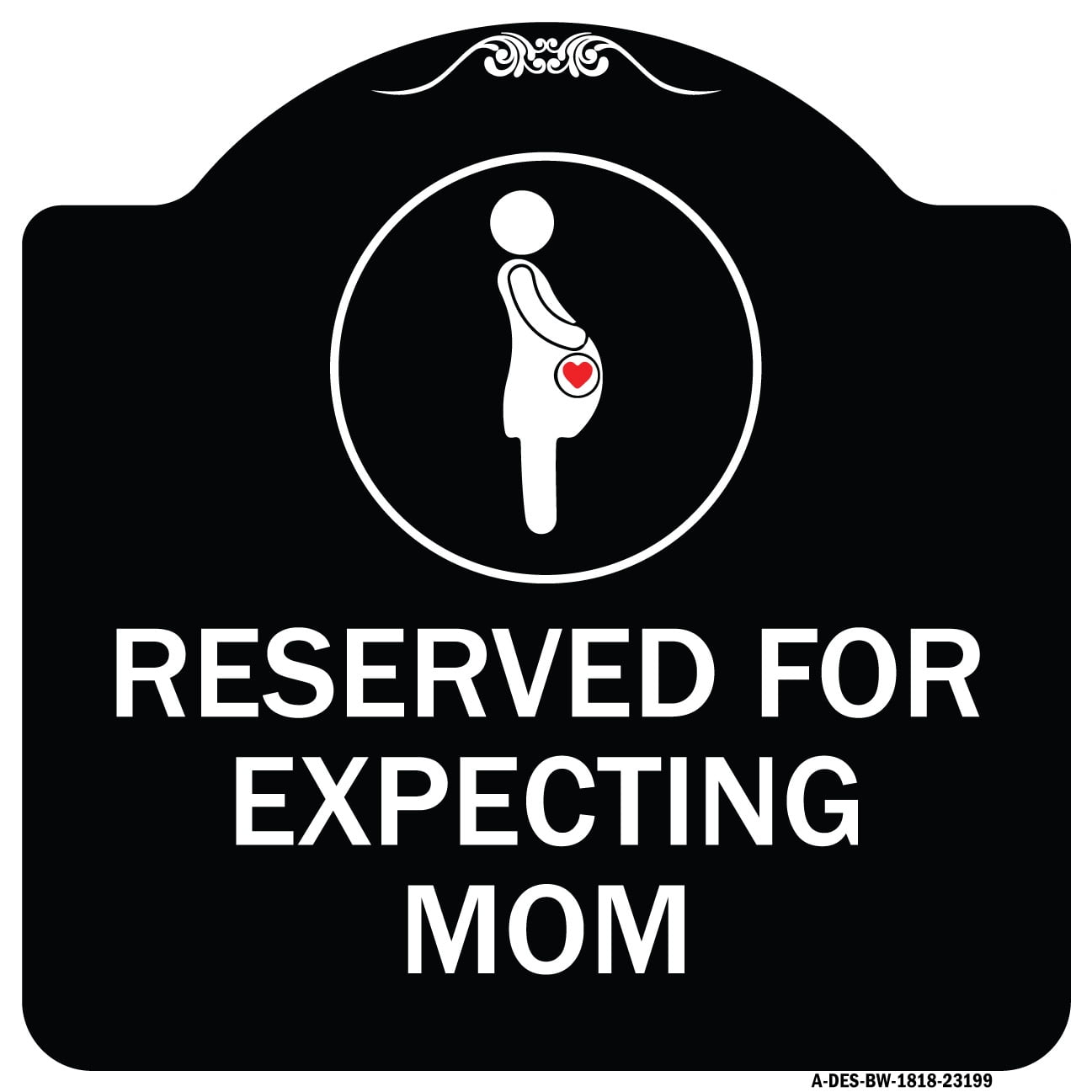 SignMission Designer Series Sign - Reserved for Expecting Mom with ...