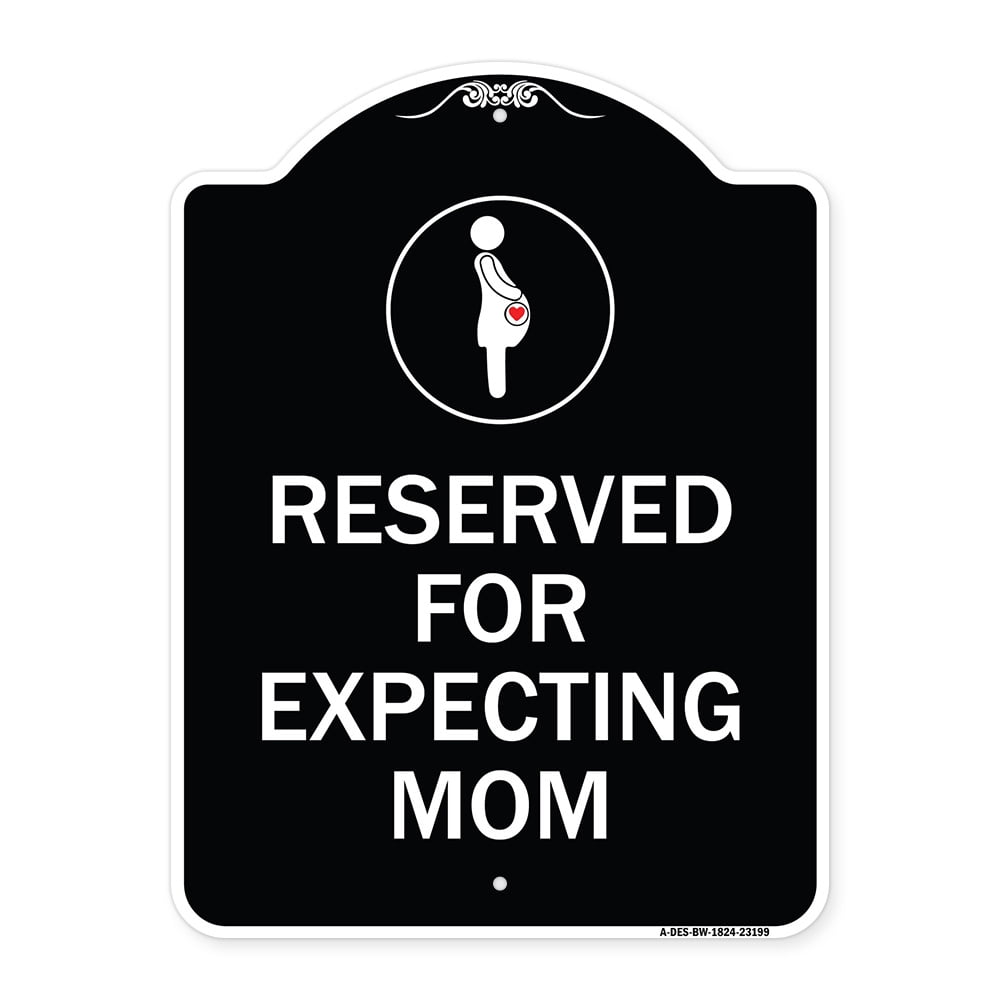 SignMission Designer Series Sign - Reserved for Expecting Mom with ...