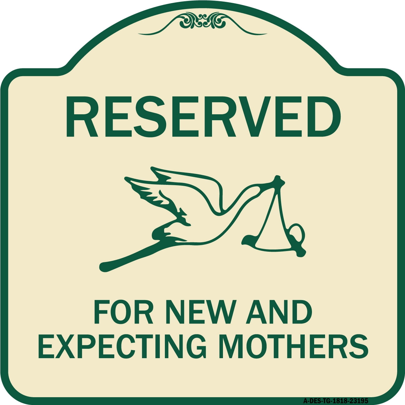 SignMission Designer Series Sign - Reserved for New and Expecting ...