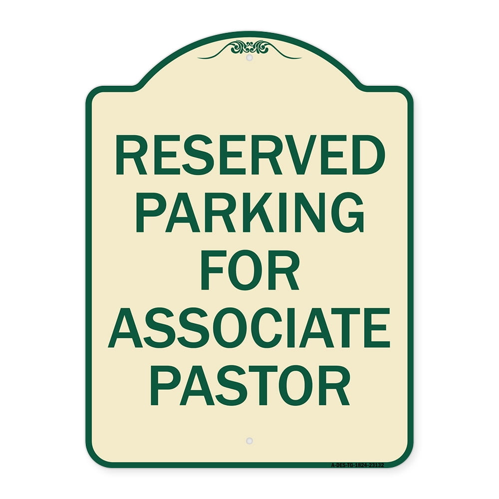 SignMission Designer Series Sign - Reserved Parking for Associate ...