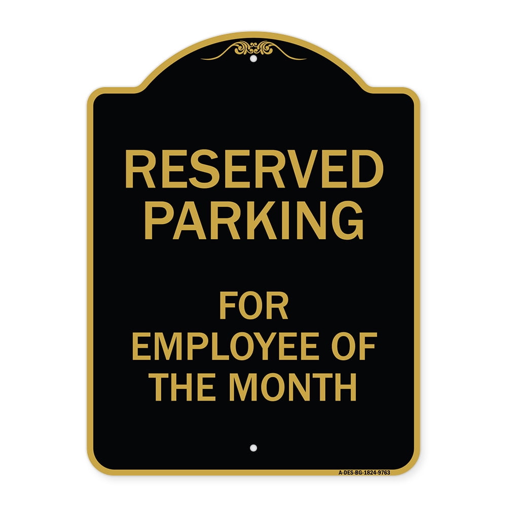 SignMission Designer Series Sign - Reserved Parking For Employee Of The ...