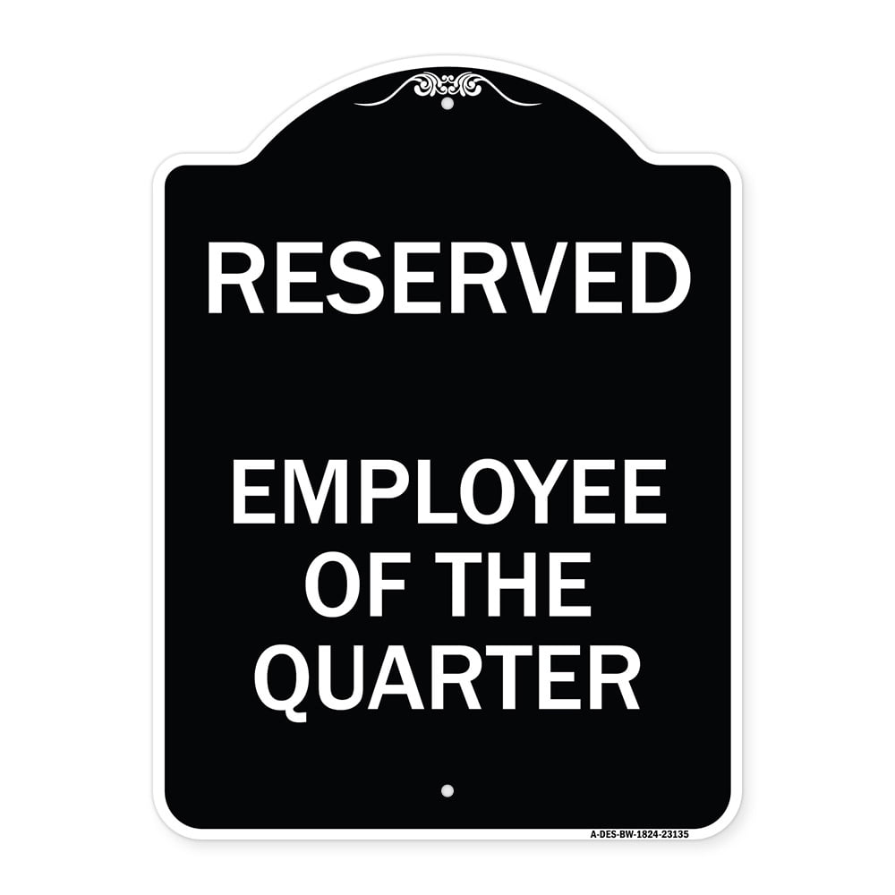 SignMission Designer Series Sign - Reserved Parking Employee of the ...