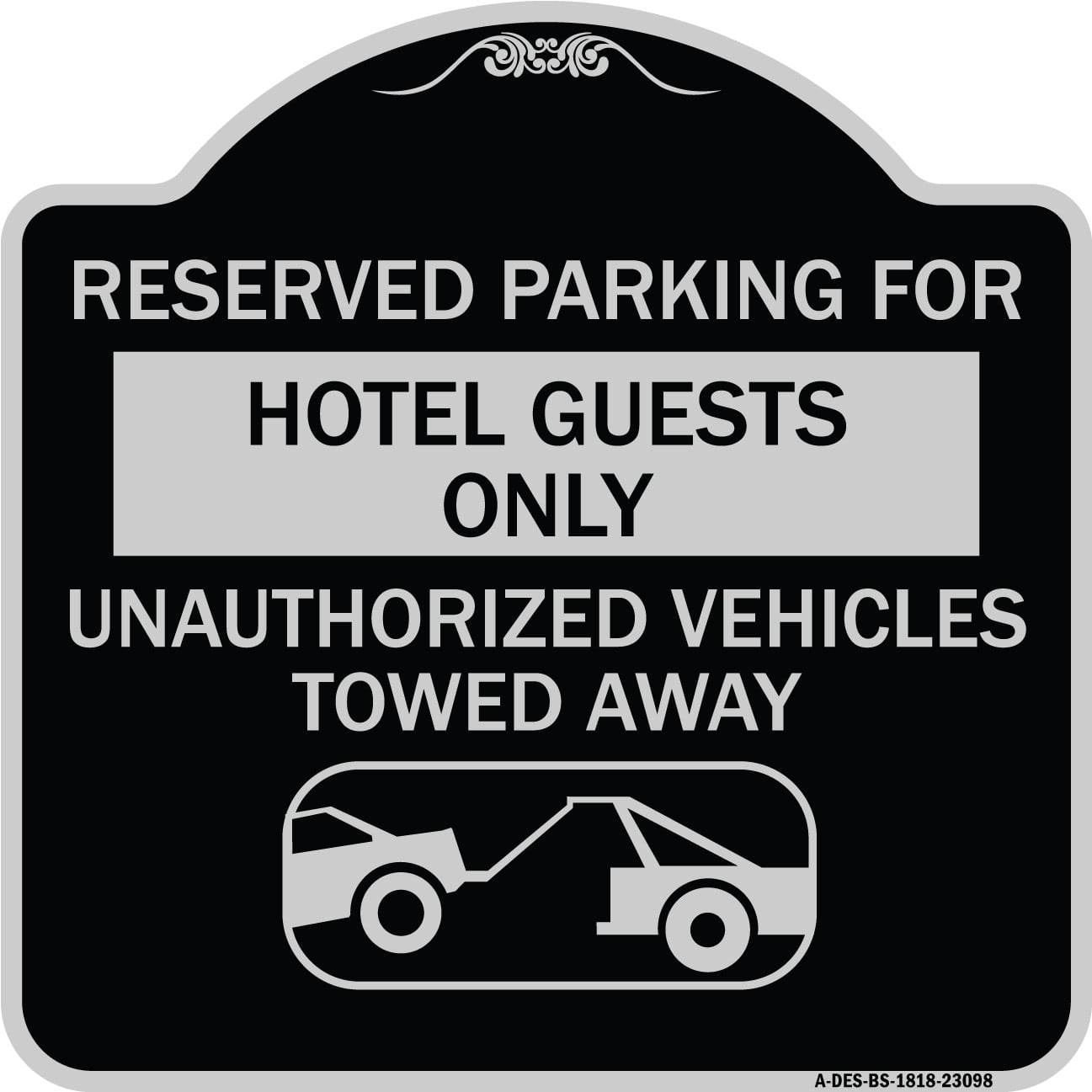SignMission Designer Series Sign - Reserved Parking for Hotel Guests ...