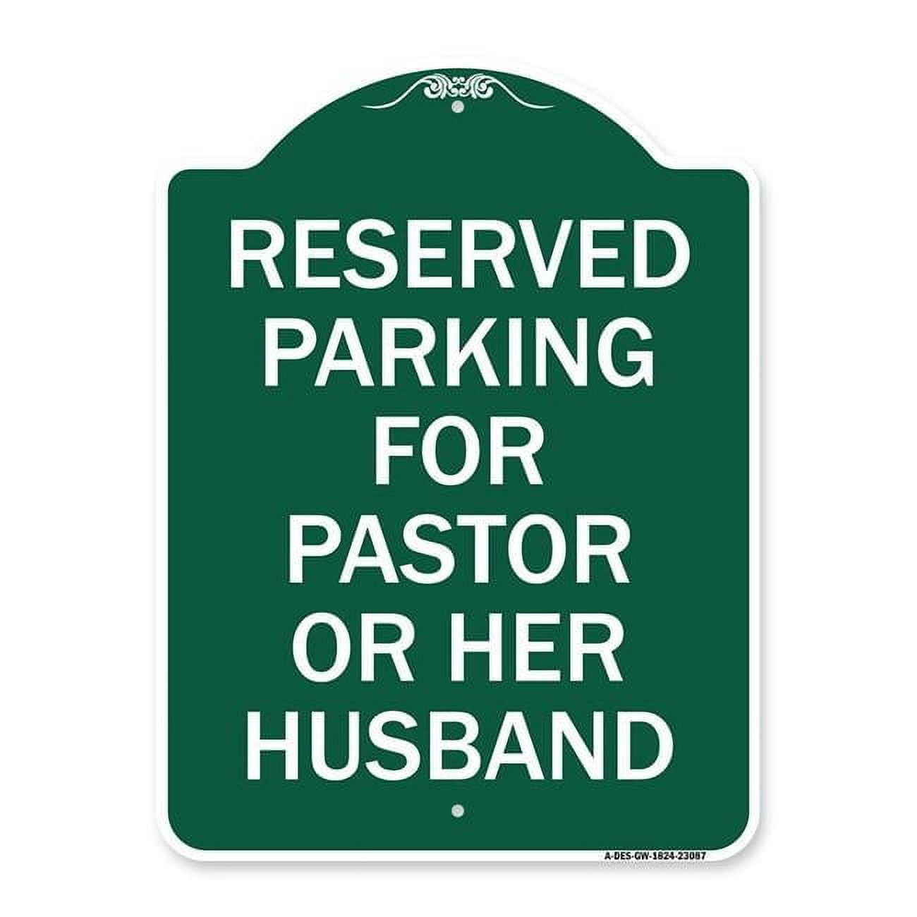 SignMission A-DES-GW-1824-23087 18 x 24 in. Designer Series Sign ...