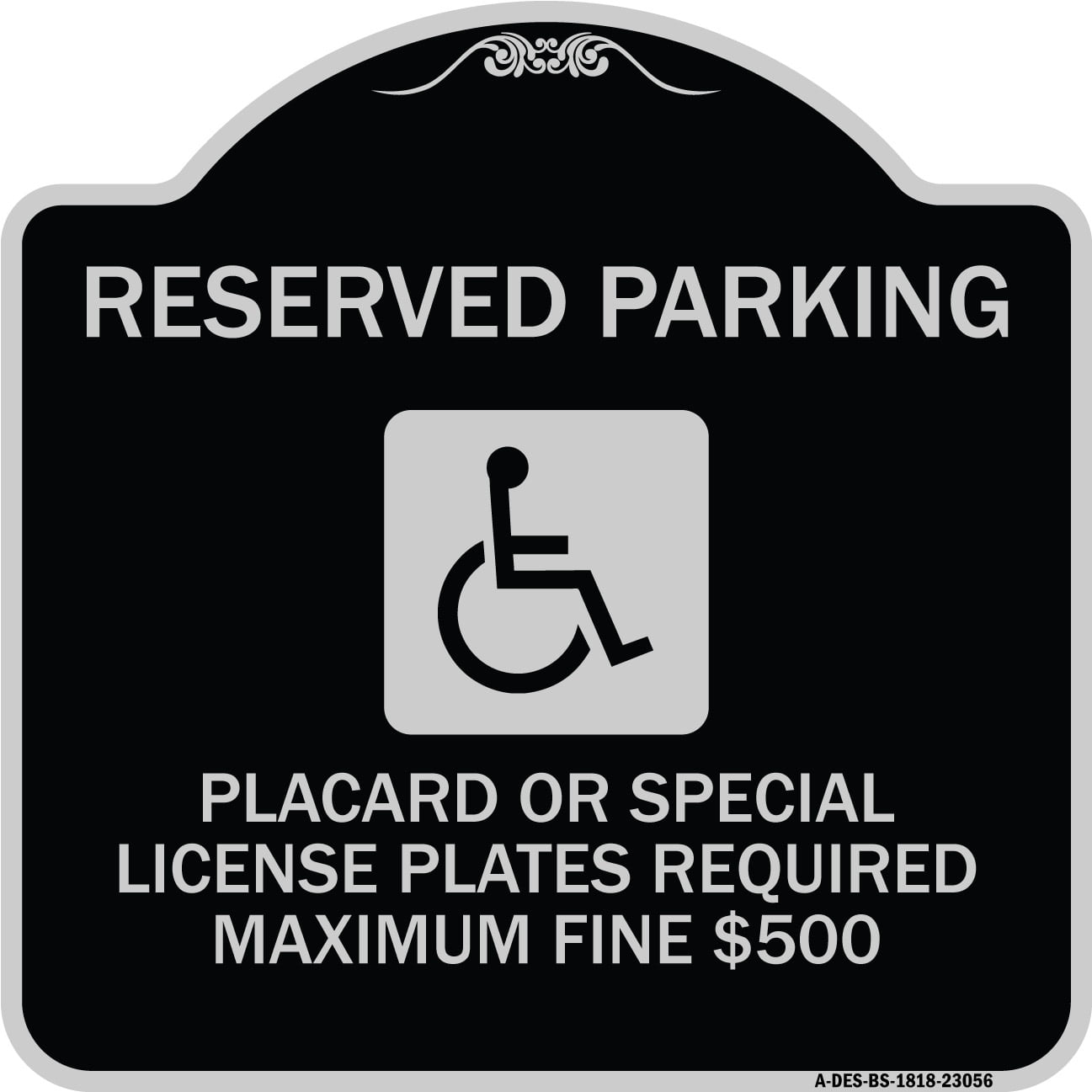 SignMission Designer Series Sign - Reserved Parking Placard or Special ...