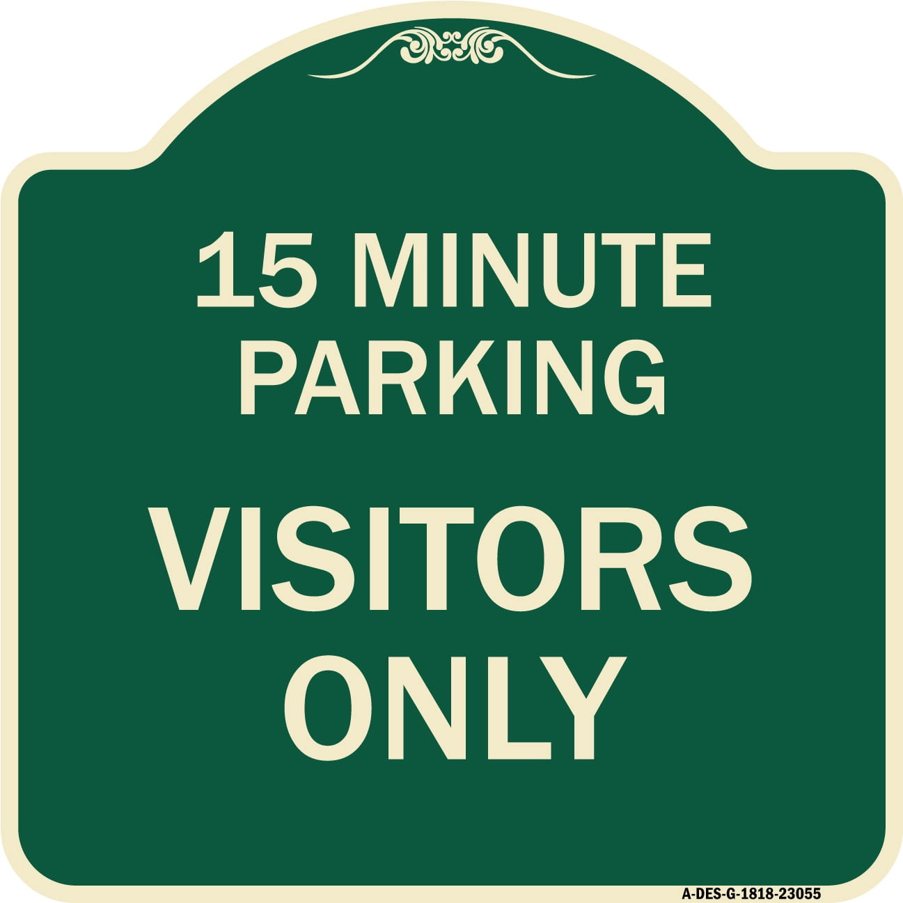 SignMission Designer Series Sign - Reserved Parking Sign 15 Minute ...
