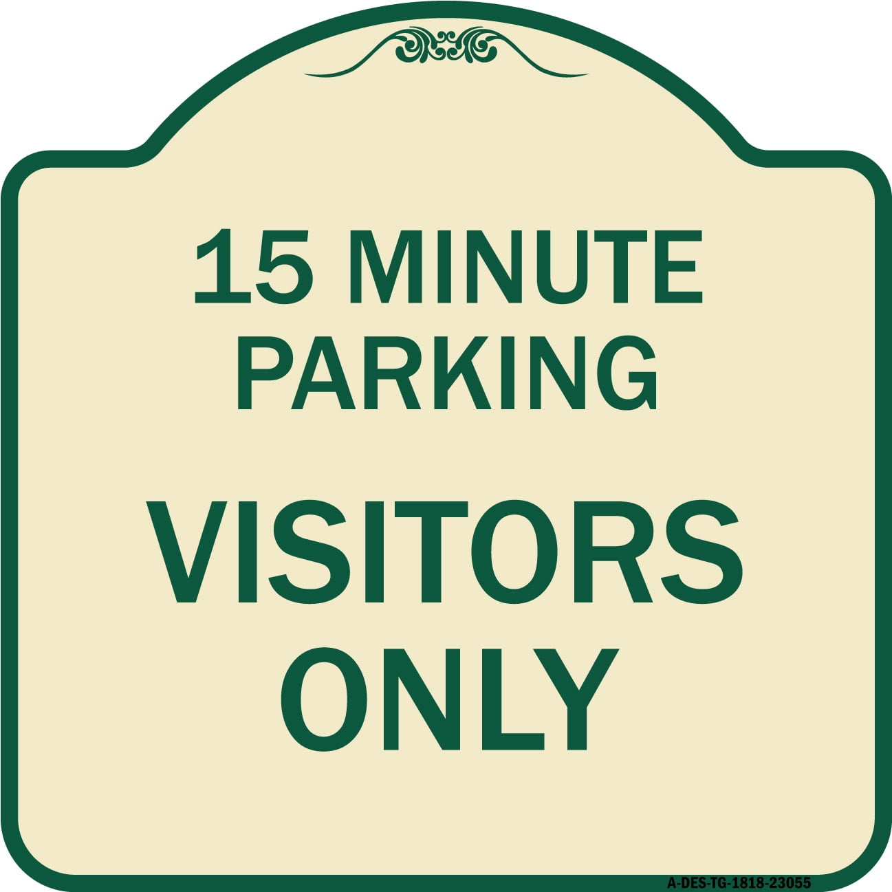 SignMission Designer Series Sign - Reserved Parking Sign 15 Minute ...