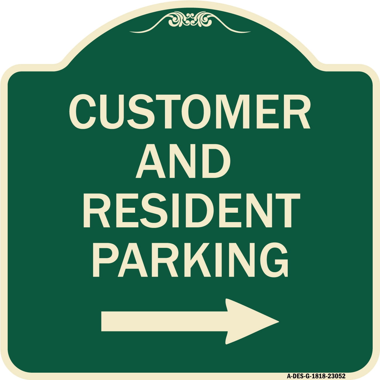 SignMission Designer Series Sign - Reserved Parking Sign Customer and ...